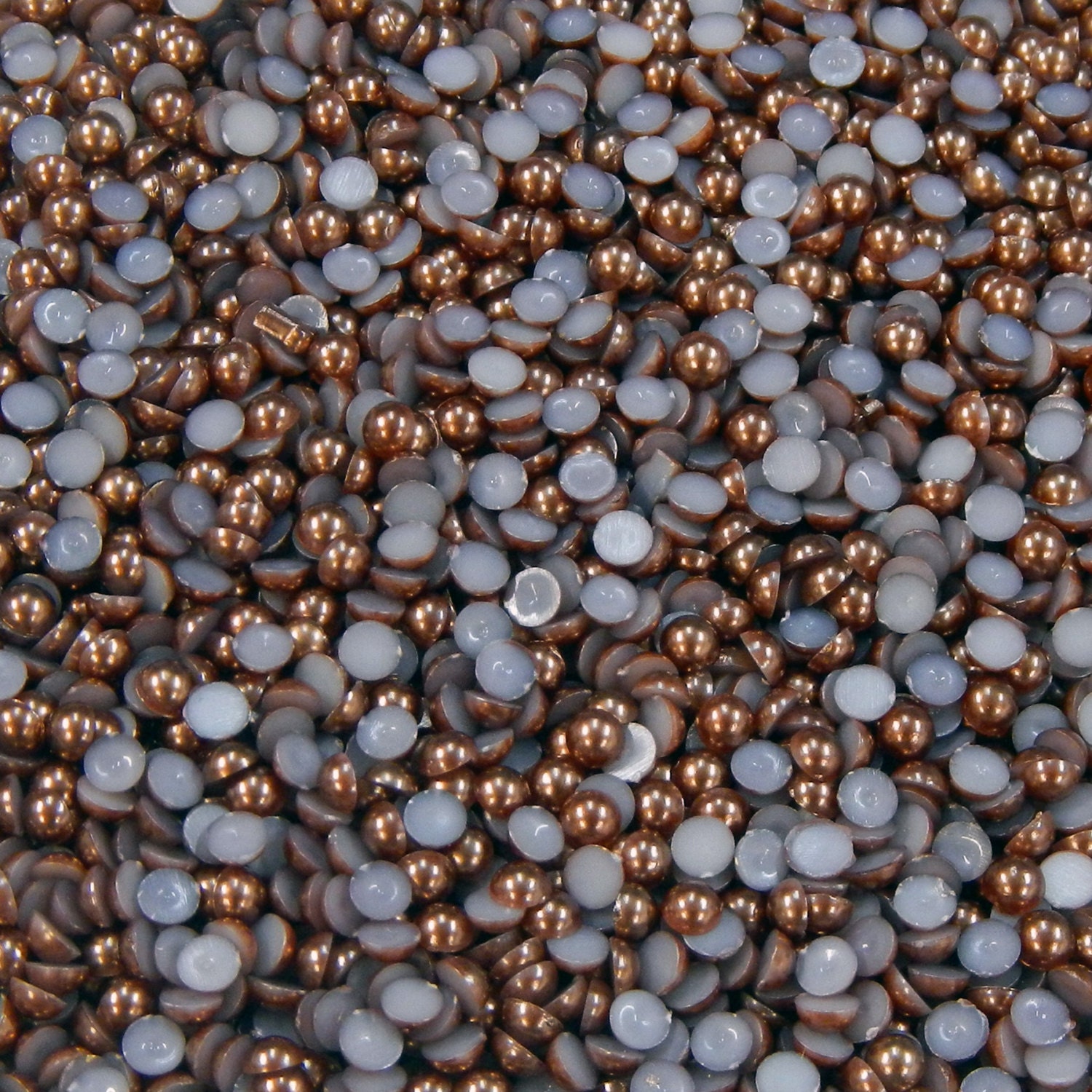 1000 Canyon Clay Half Pearl Beads Flat Back Craft | Etsy