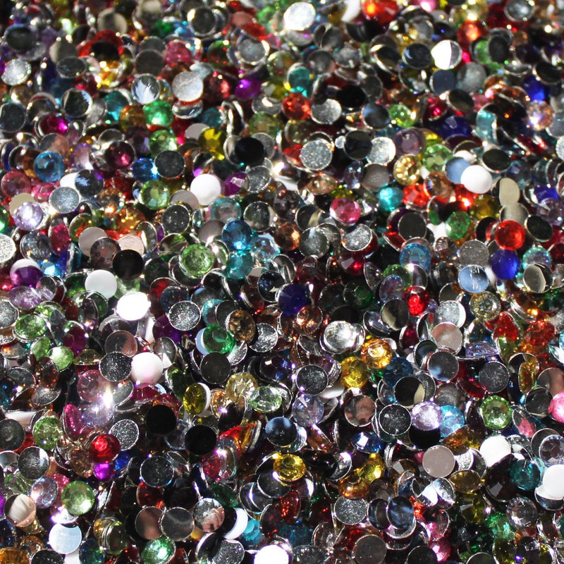 Multi Color Gems for Nails - Etsy