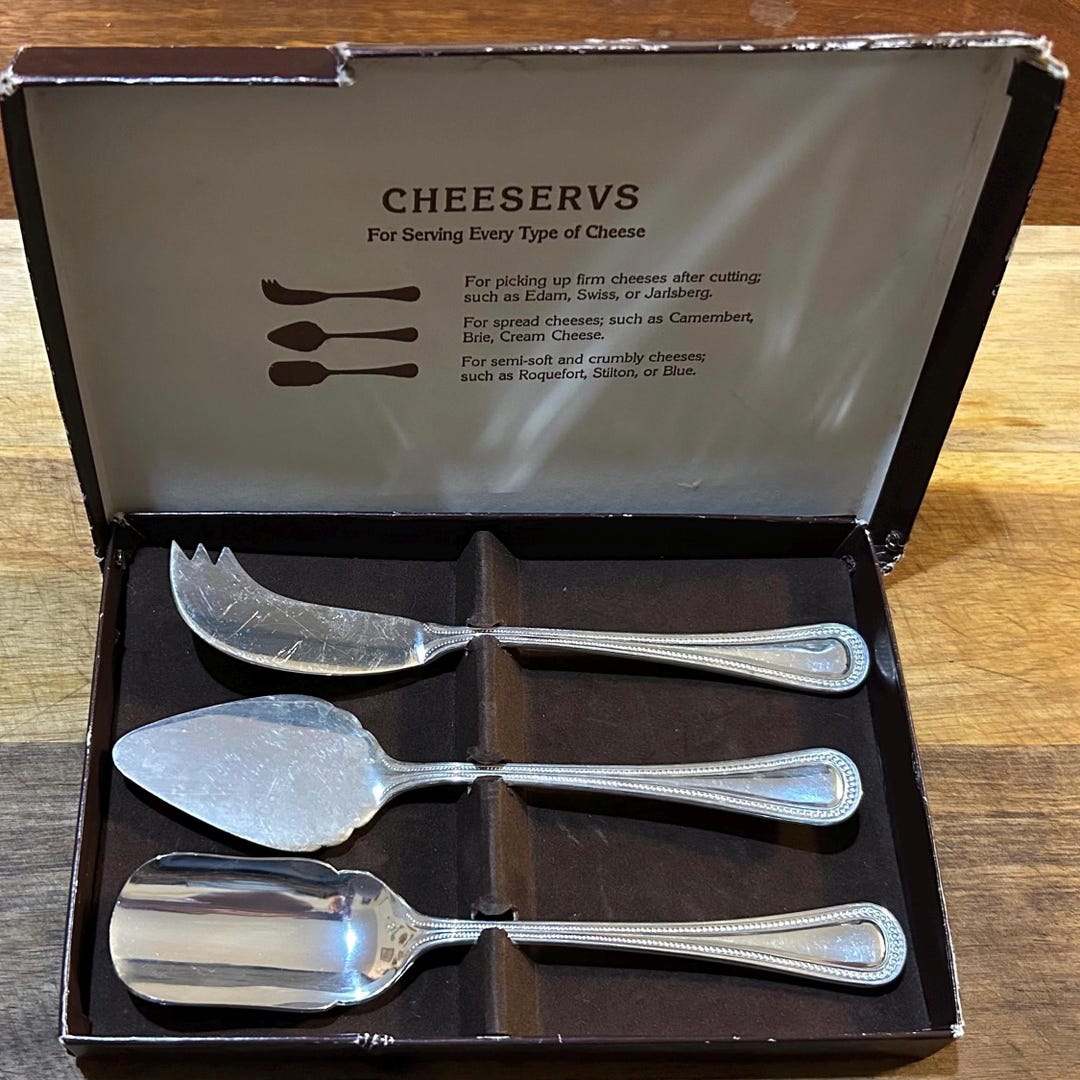 Godinger Vintage Silverplate Cheeservs Set, Charcuterie Board Cheese ...