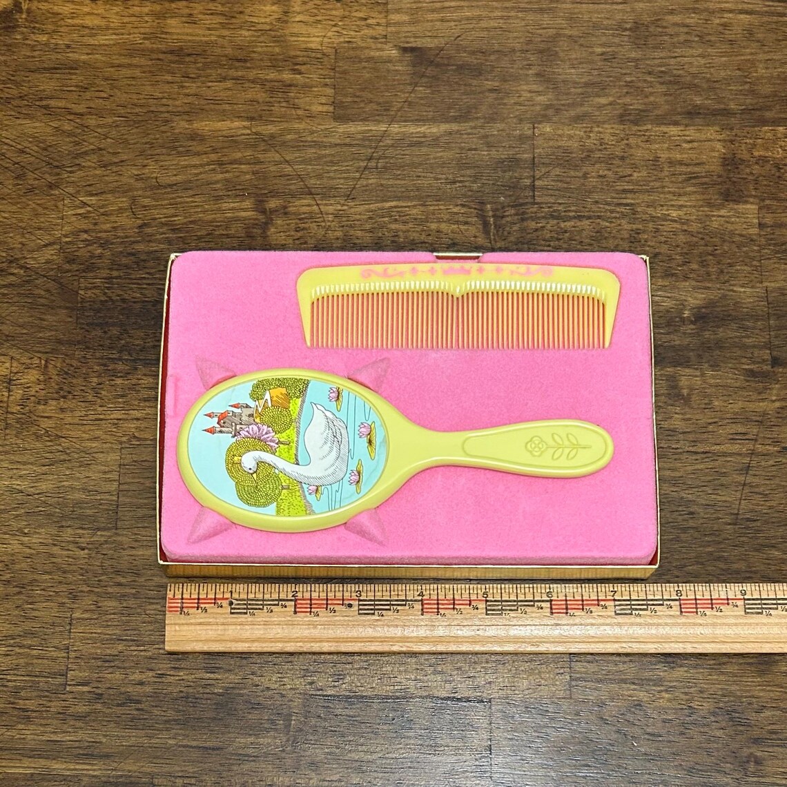 Vintage Avon Her Prettiness Brush & Comb Set - Swan Castle Design - Etsy