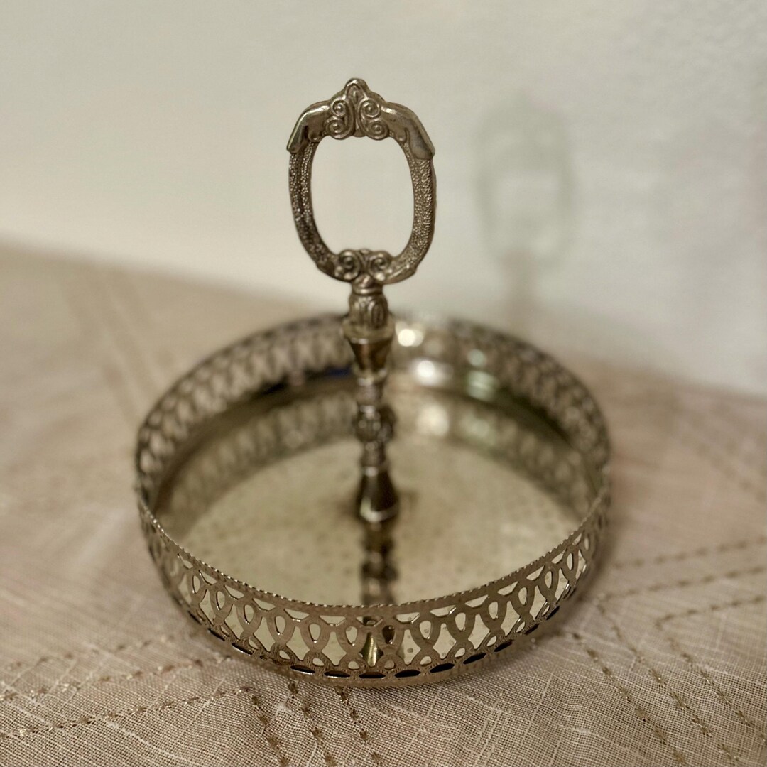 Silverplate Vintage Caddy for Condiments, Small Glasses, or Candies - Etsy