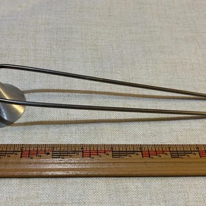 Pewter Brass Vintage MCM Bell Shaped Leaf Nature Design Candle Snuffer ...