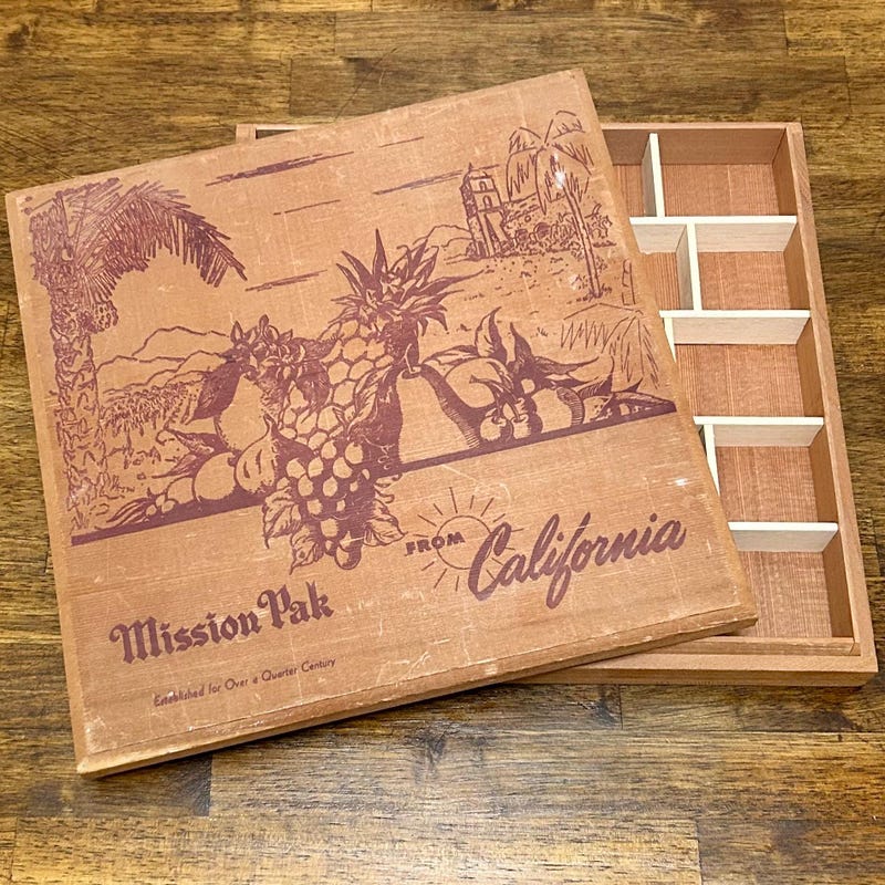 California Wooden Crate - Etsy