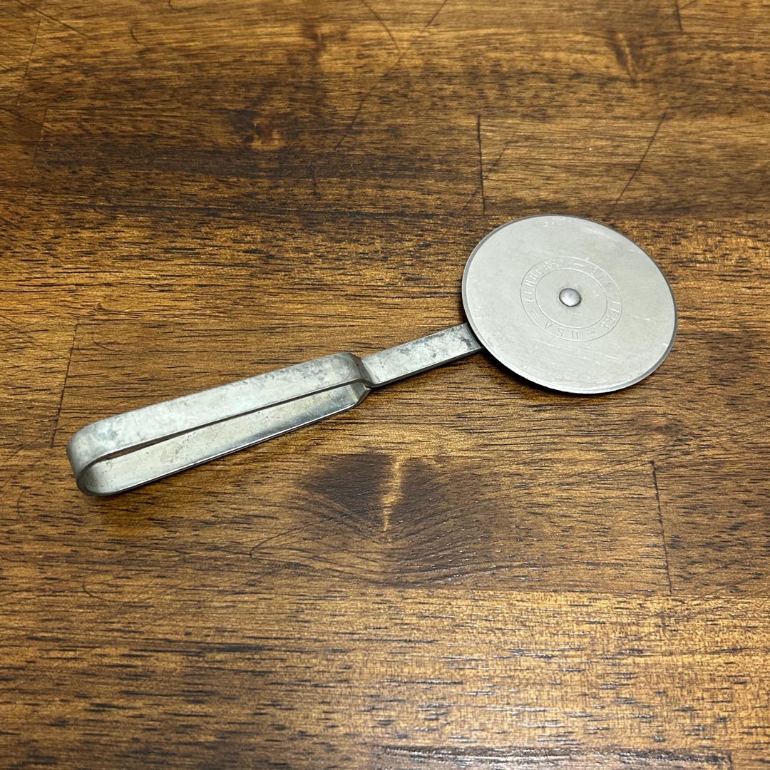 Kenberry USA Vintage Pizza Cutter, Slicer With Simple Metal Handle - Etsy