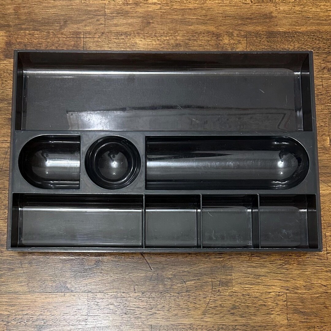 Eldon Vintage Modular Office Desk Tray, Catch-all Organizer, Black ...