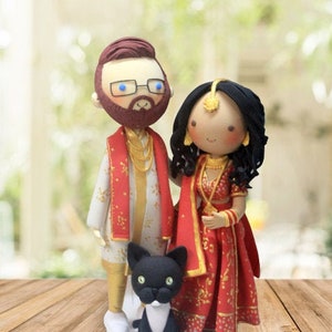 Indian Wedding Cake Topper, Traditional Wedding Topper, Southeast Asian ...