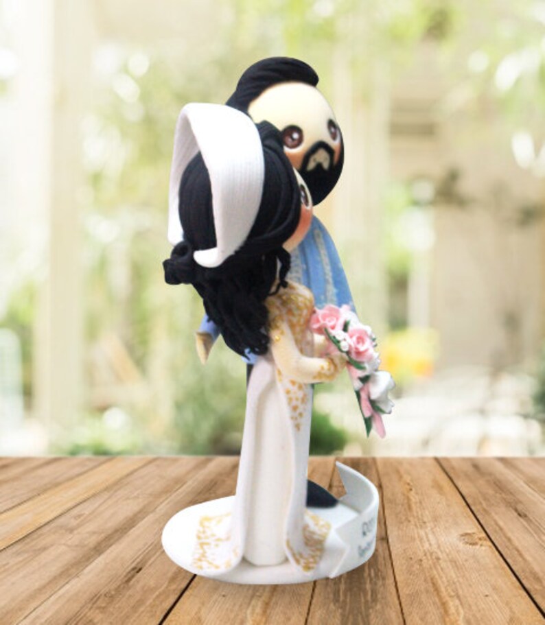 Filipino and Vietnam Wedding Cake Topper Ao Dai and Barong - Etsy