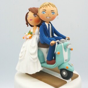 Custom Wedding Cake Topper Vespa Wedding Cake Topper Scooter | Etsy