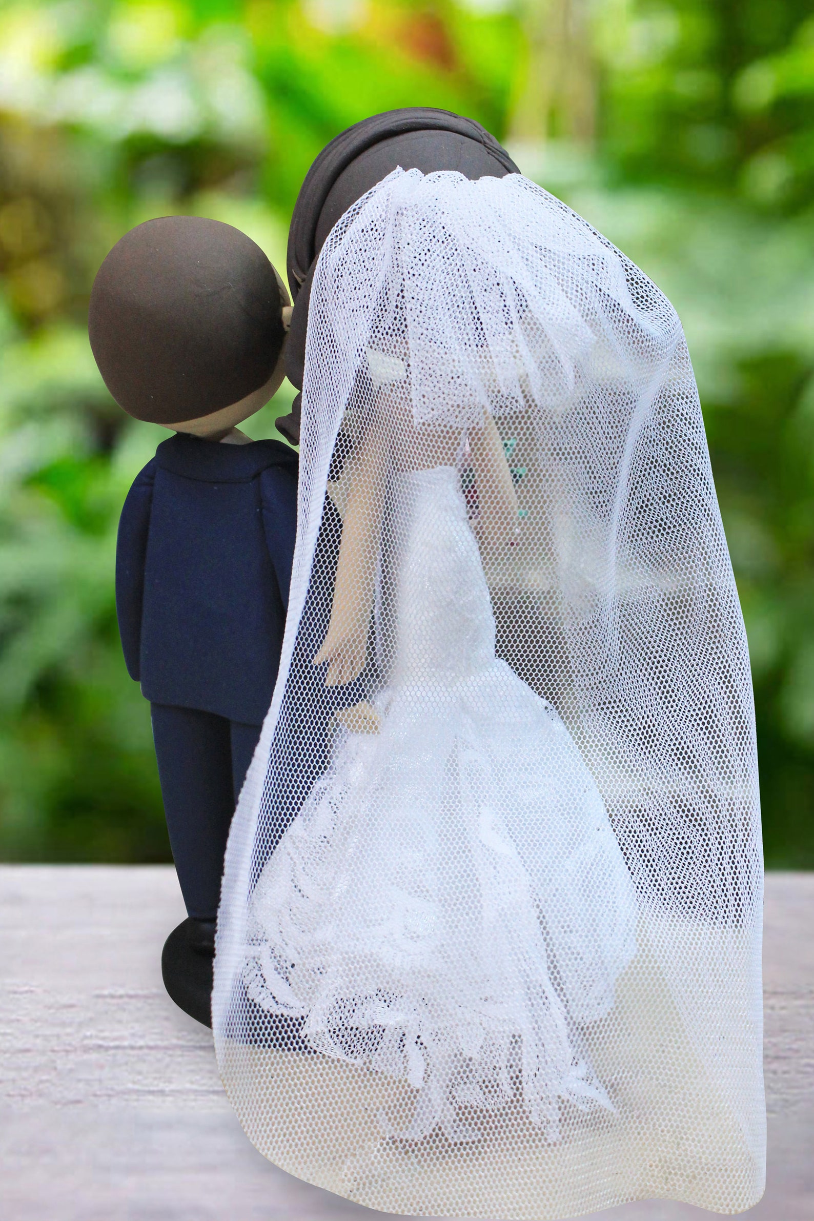 Tall Bride Short Groom Wedding Cake Topper Yellow Wedding - Etsy