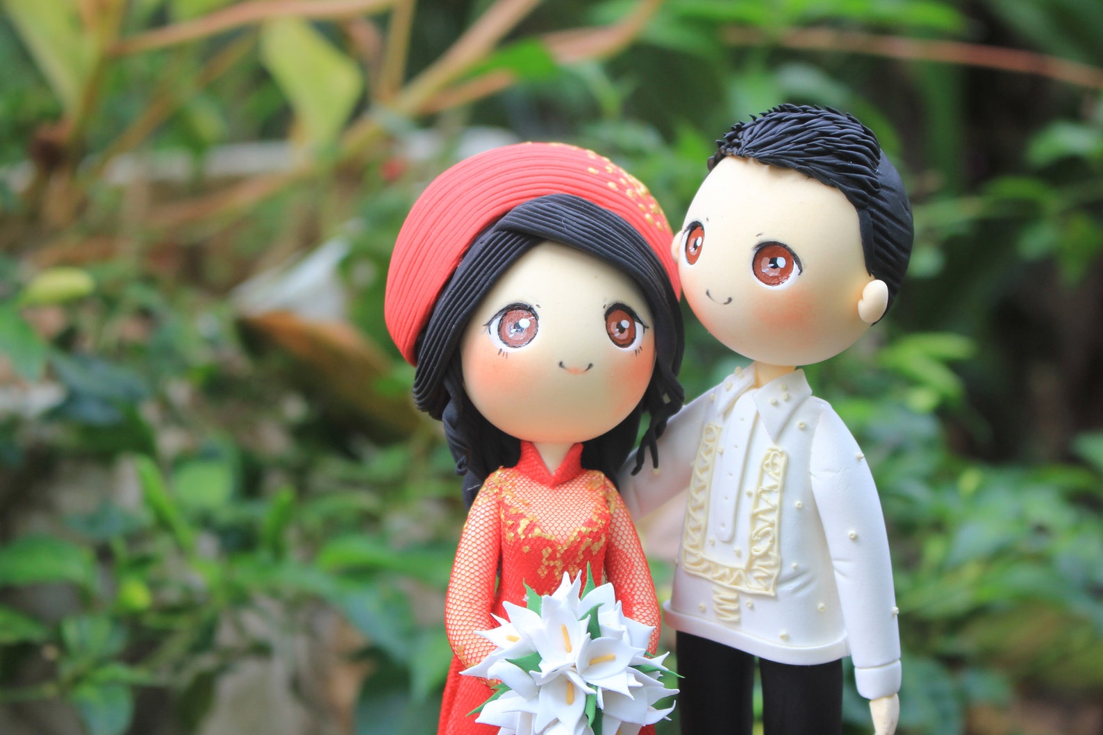 Wedding Cake Topper Vietnam and Philippine Wedding Cake | Etsy