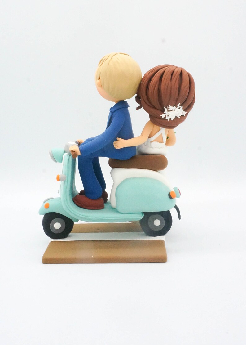Custom Wedding Cake Topper Vespa Wedding Cake Topper Scooter | Etsy