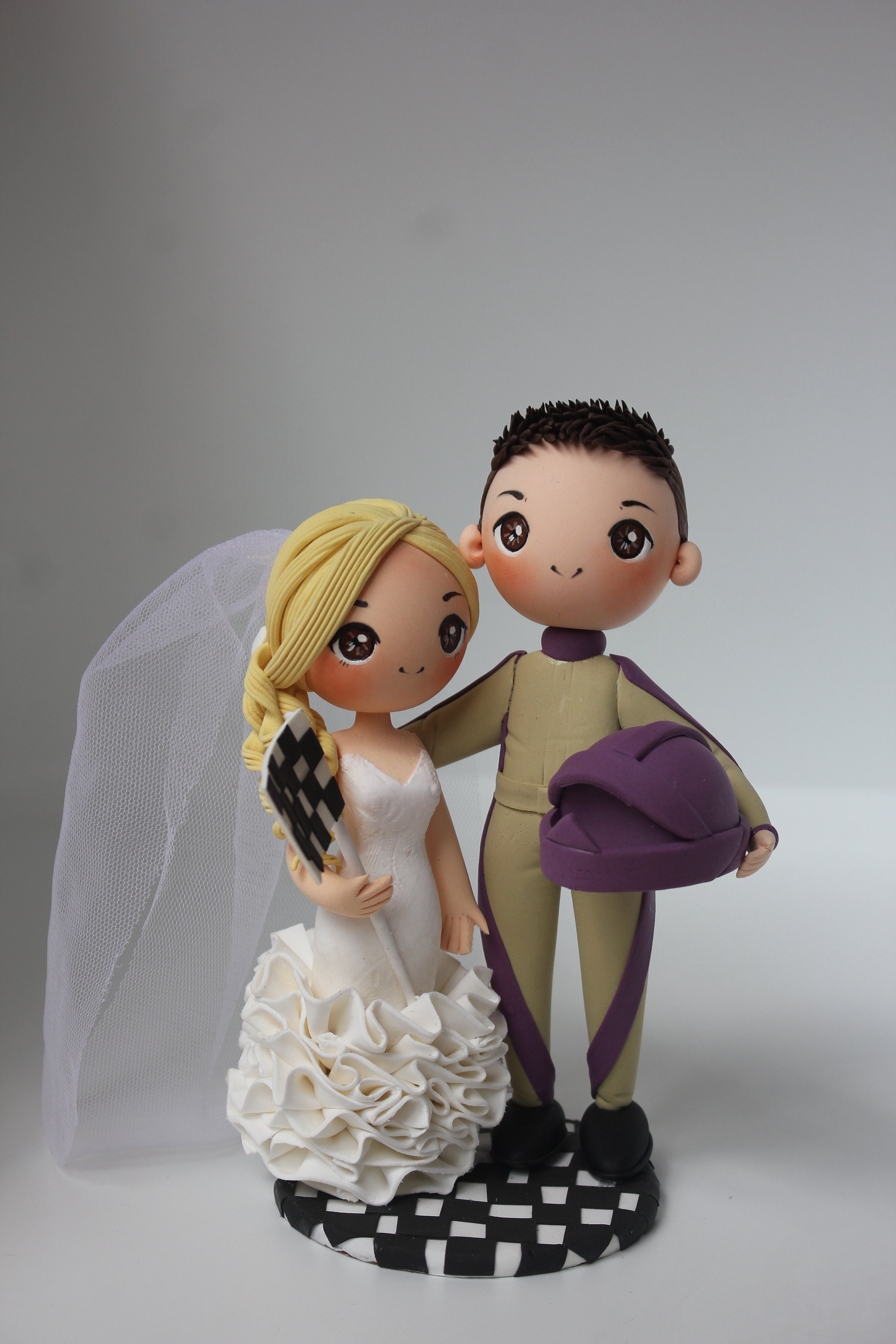 Personalized Car Racer Wedding Cake Topper Grooms Cake | Etsy