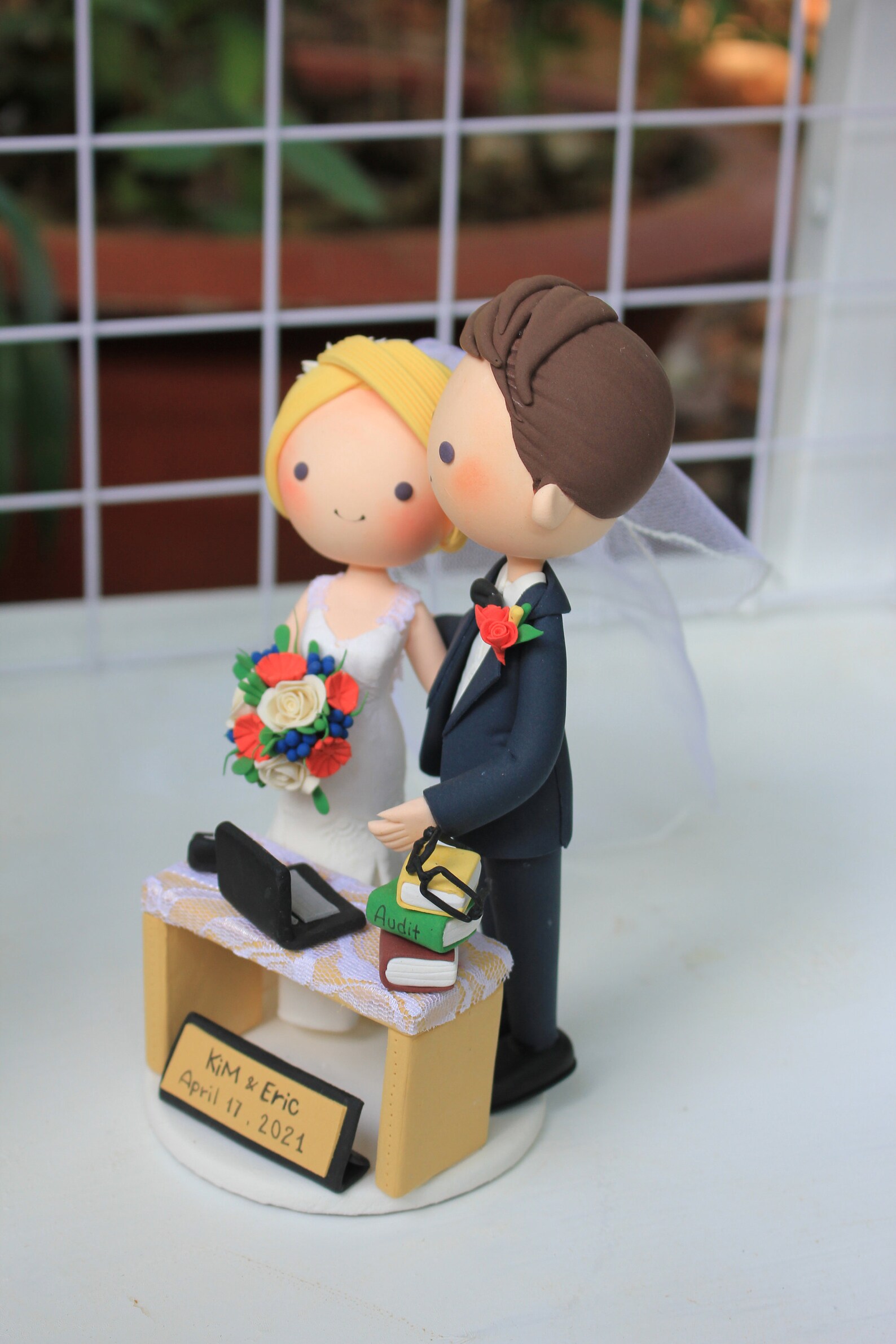 Accountant Wedding Cake Topper Profession Wedding Topper | Etsy