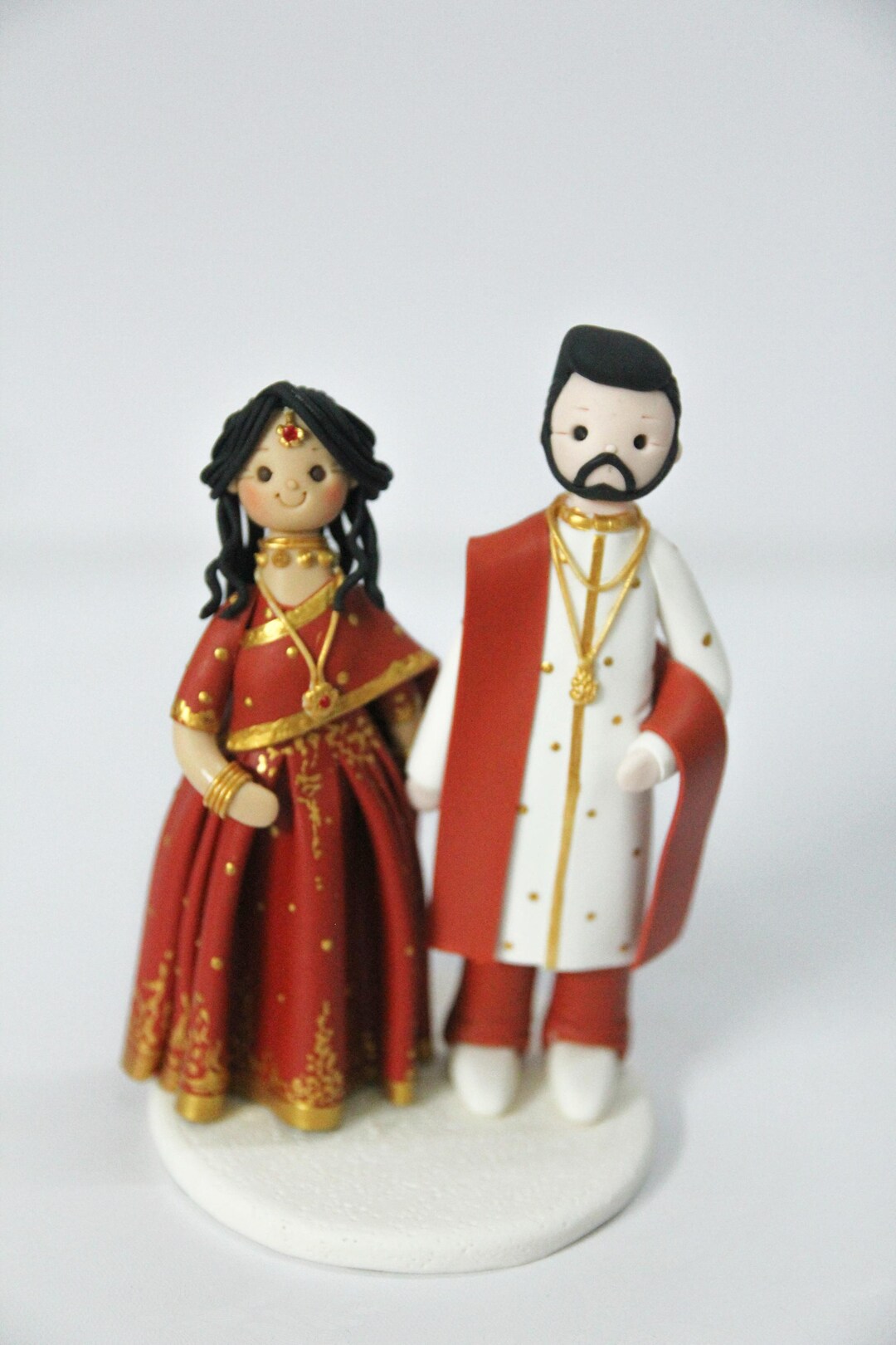 Indian Wedding Cake Topper, Hindu Wedding, Islamic Wedding, Saree Bride ...