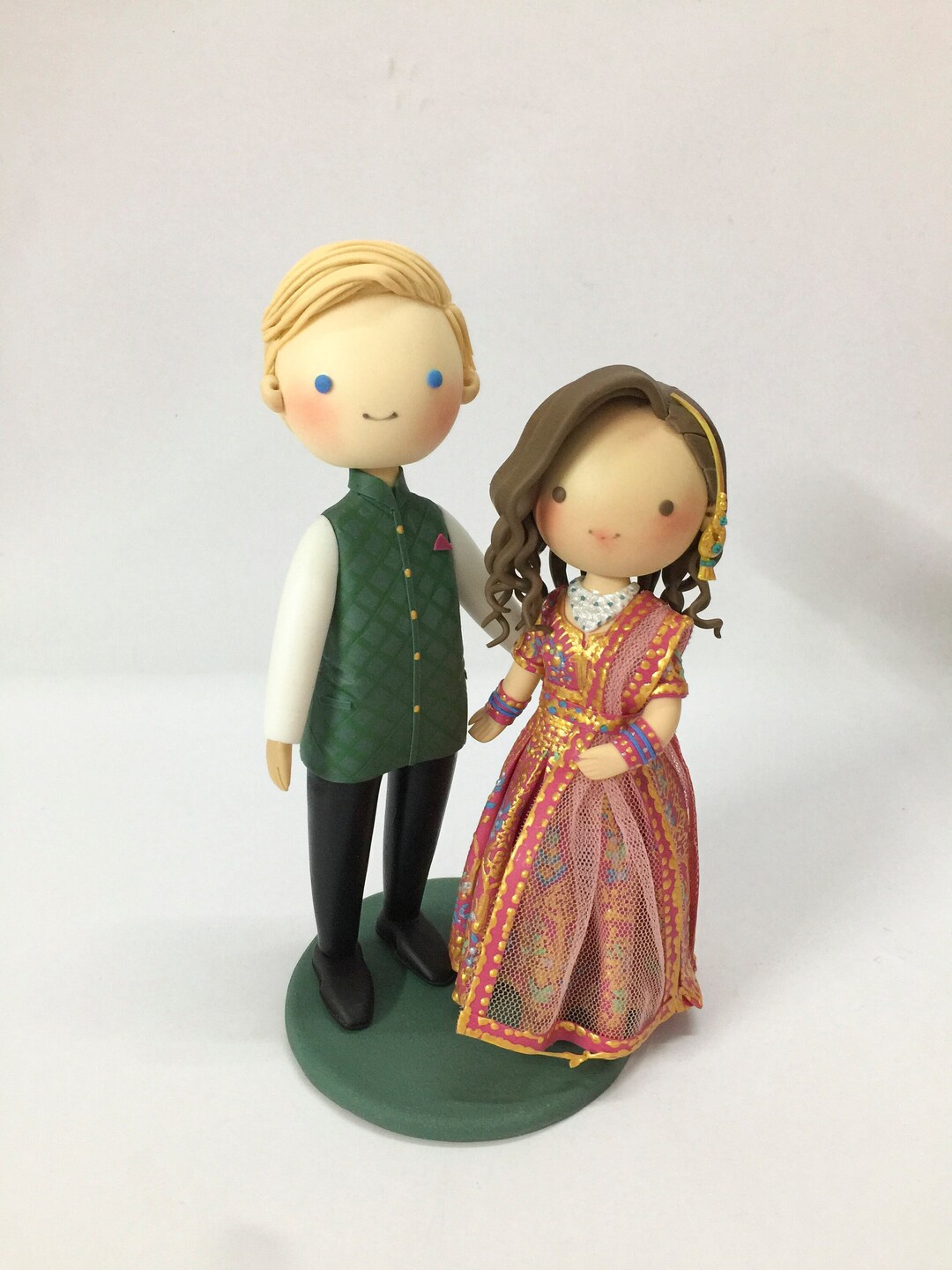 Custom Indian/bengali/pakistani Wedding Cake Topper, Multicultural ...