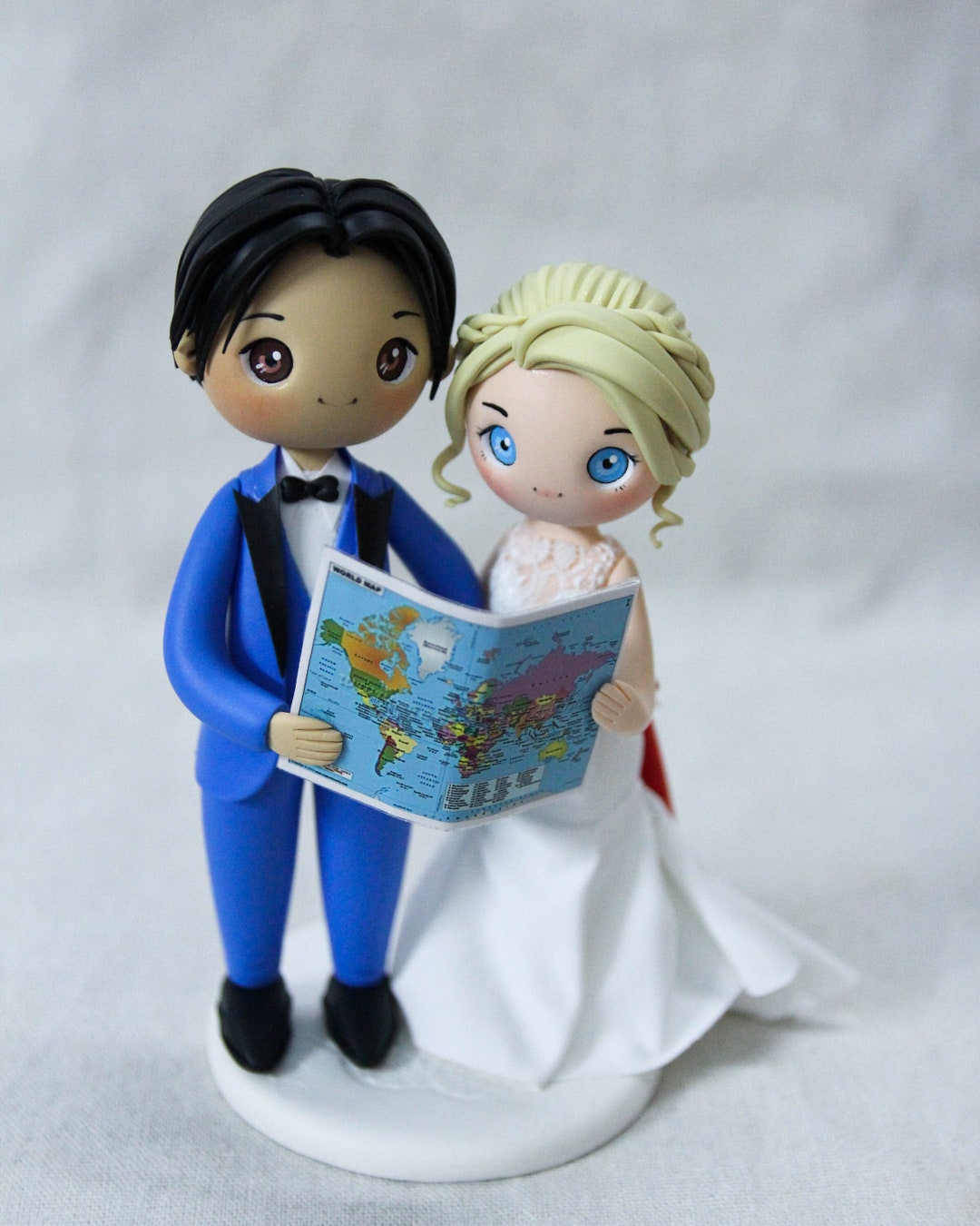 Travel Themed Wedding Cake Topper, Destination Wedding Cake Topper ...