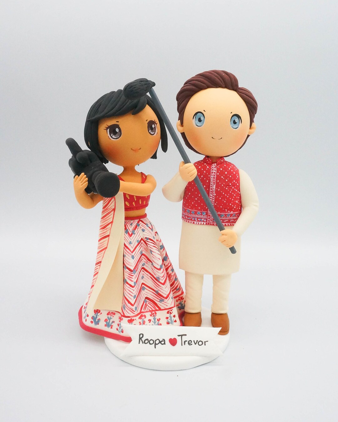 Journalist & Camera Man Wedding Cake Topper Reporter Wedding - Etsy