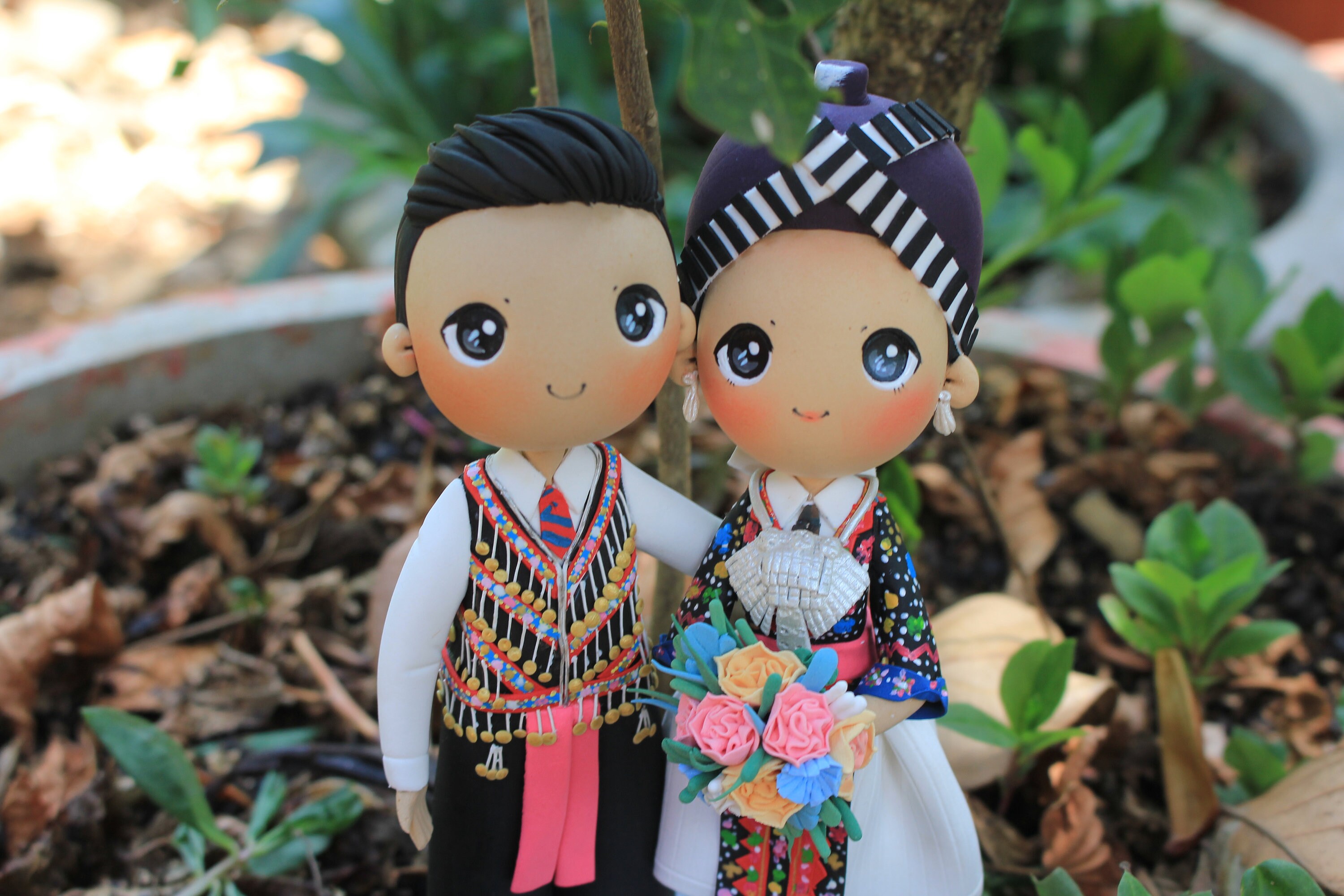 Deposit Wedding cake topper traditional Hmong wedding bride | Etsy