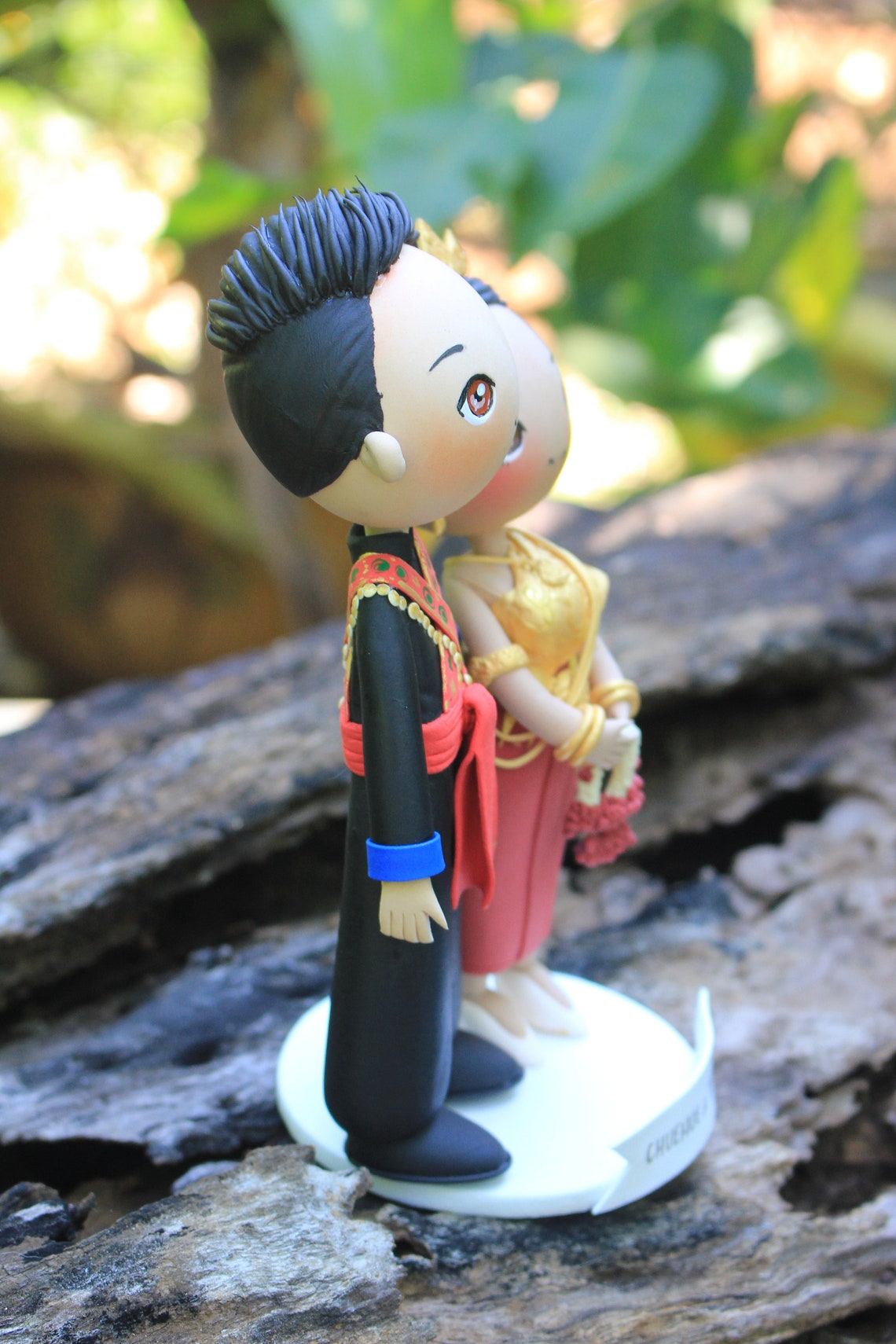 Cambodia & Hmong Wedding Cake Topper Ethnic Bride and Groom - Etsy