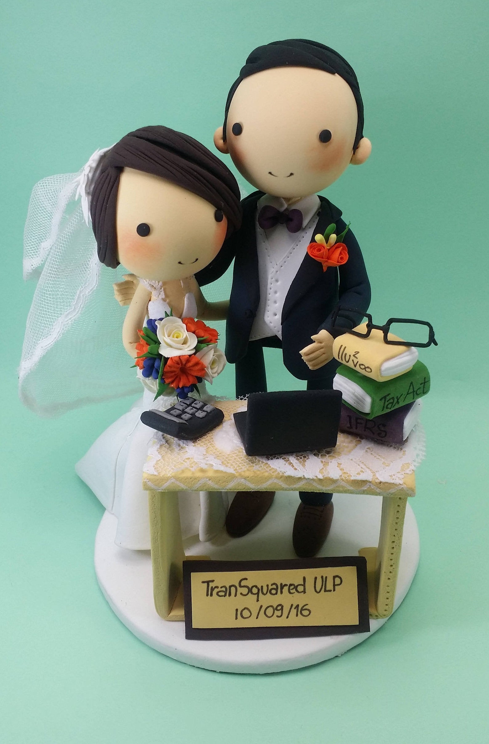 Accountant Wedding Cake Topper Profession Wedding Topper | Etsy