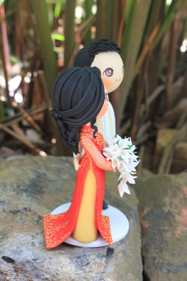 Filipino and Vietnam Wedding Cake Topper Barong & Ao Dai - Etsy
