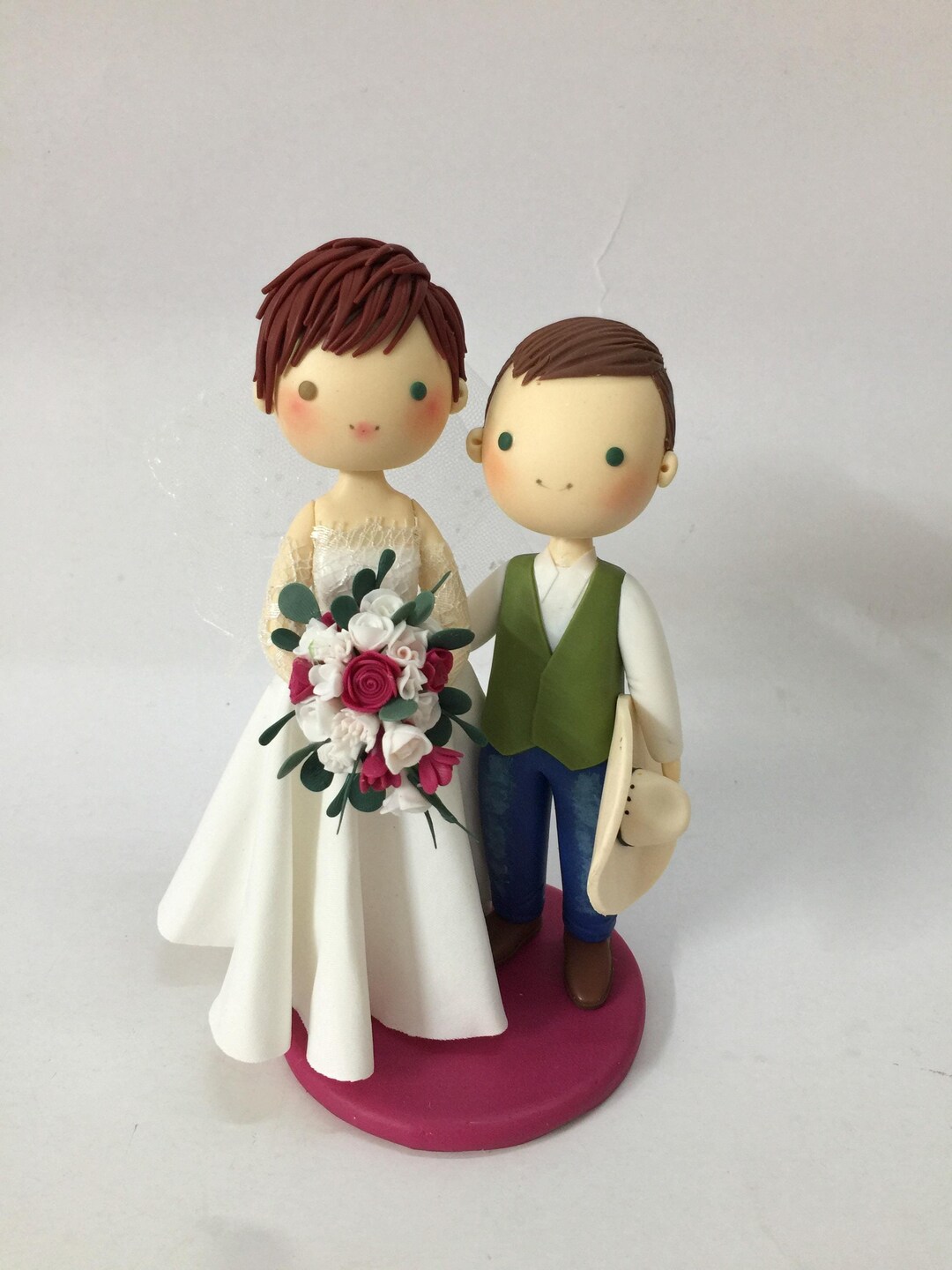 Tall Bride Short Groom Wedding Cake Topper, Cowboy Wedding Theme ...