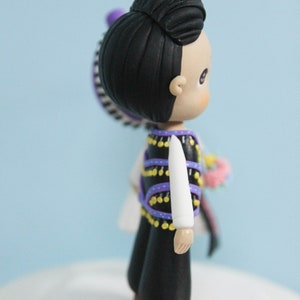 Hmong Bride & Groom Wedding Cake Topper, Traditional Wedding Couple ...
