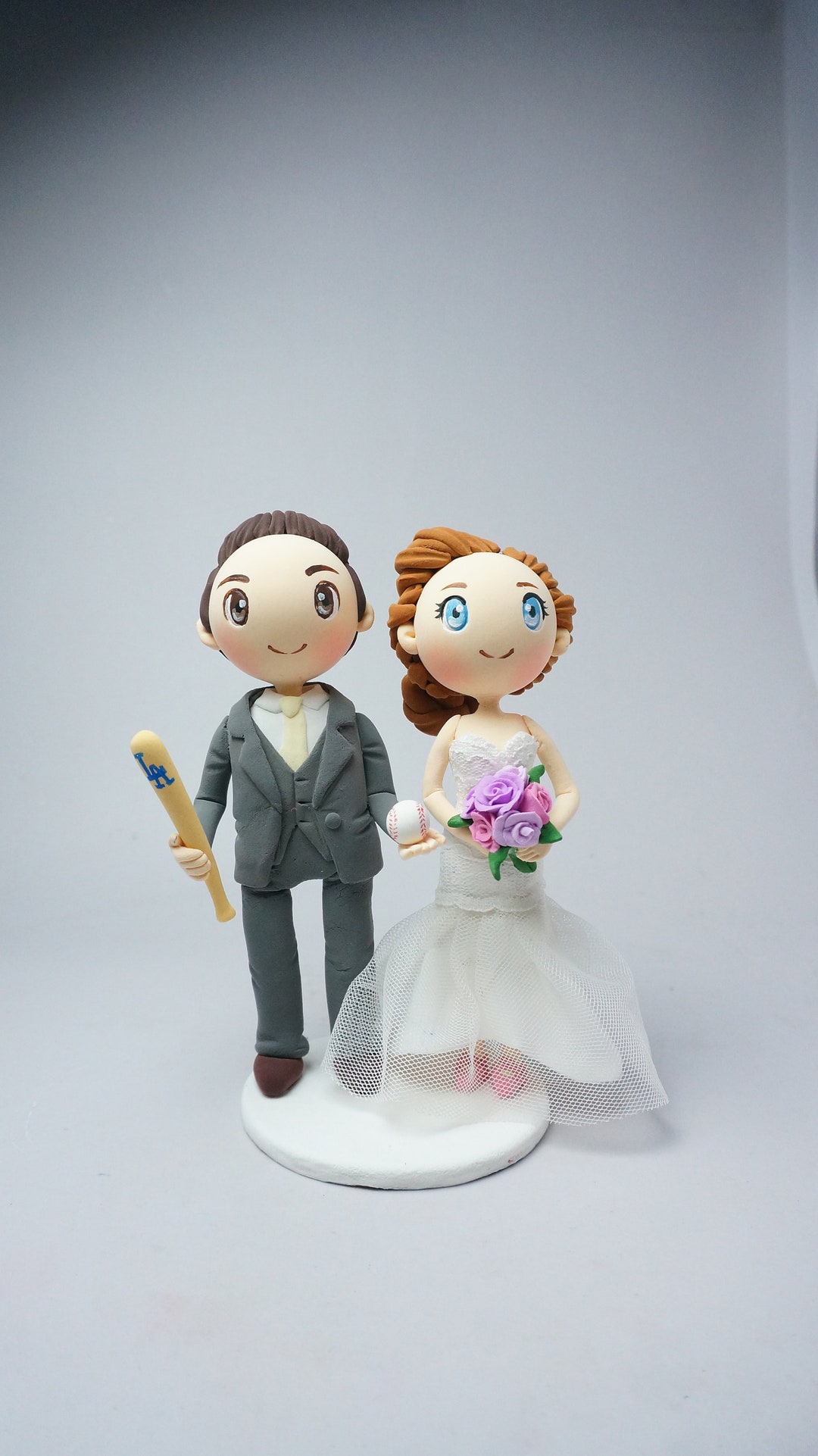 Baseball Player and Ballerina Wedding Cake Topper Baseball - Etsy