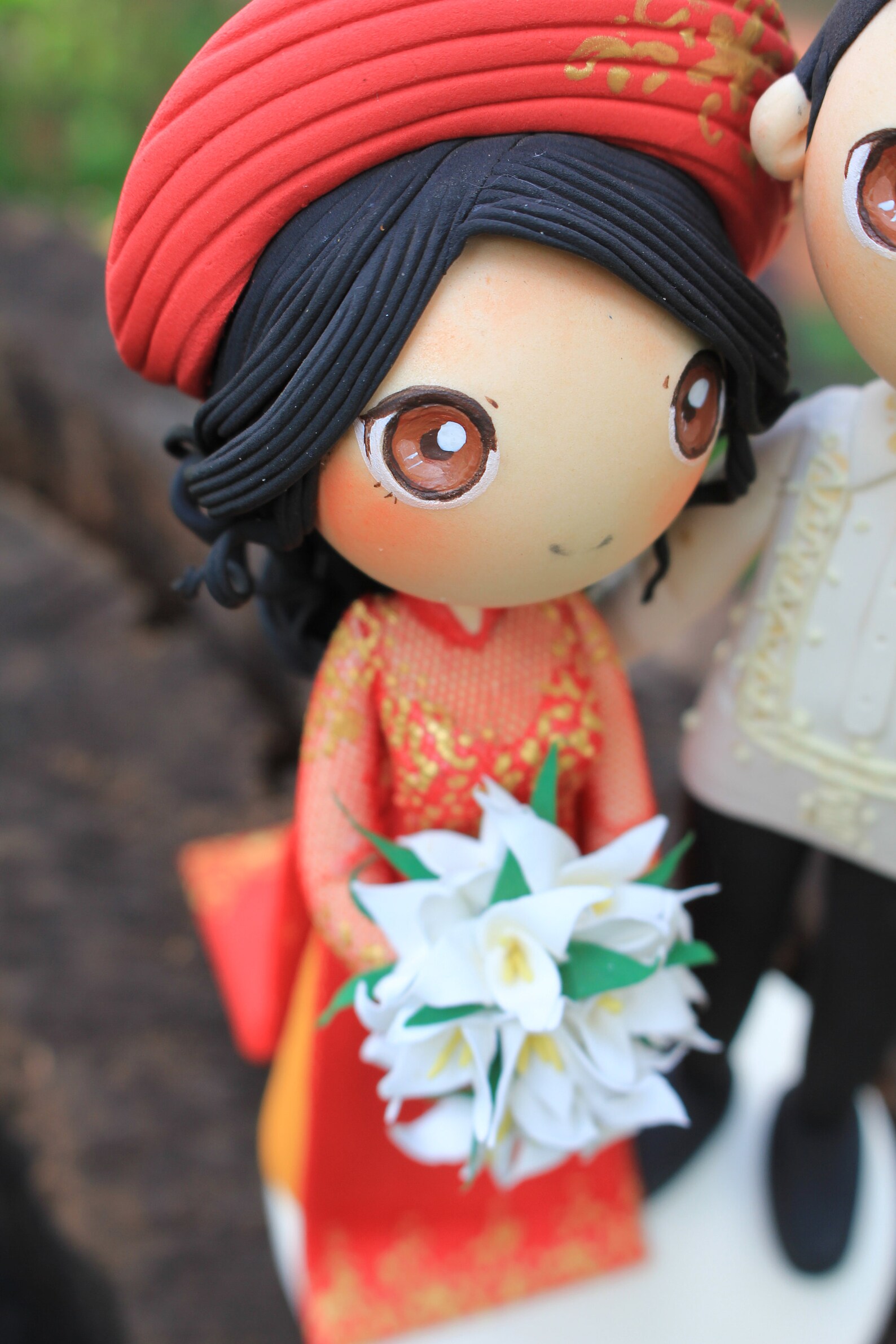 Wedding Cake Topper Vietnam and Philippine Wedding Cake | Etsy