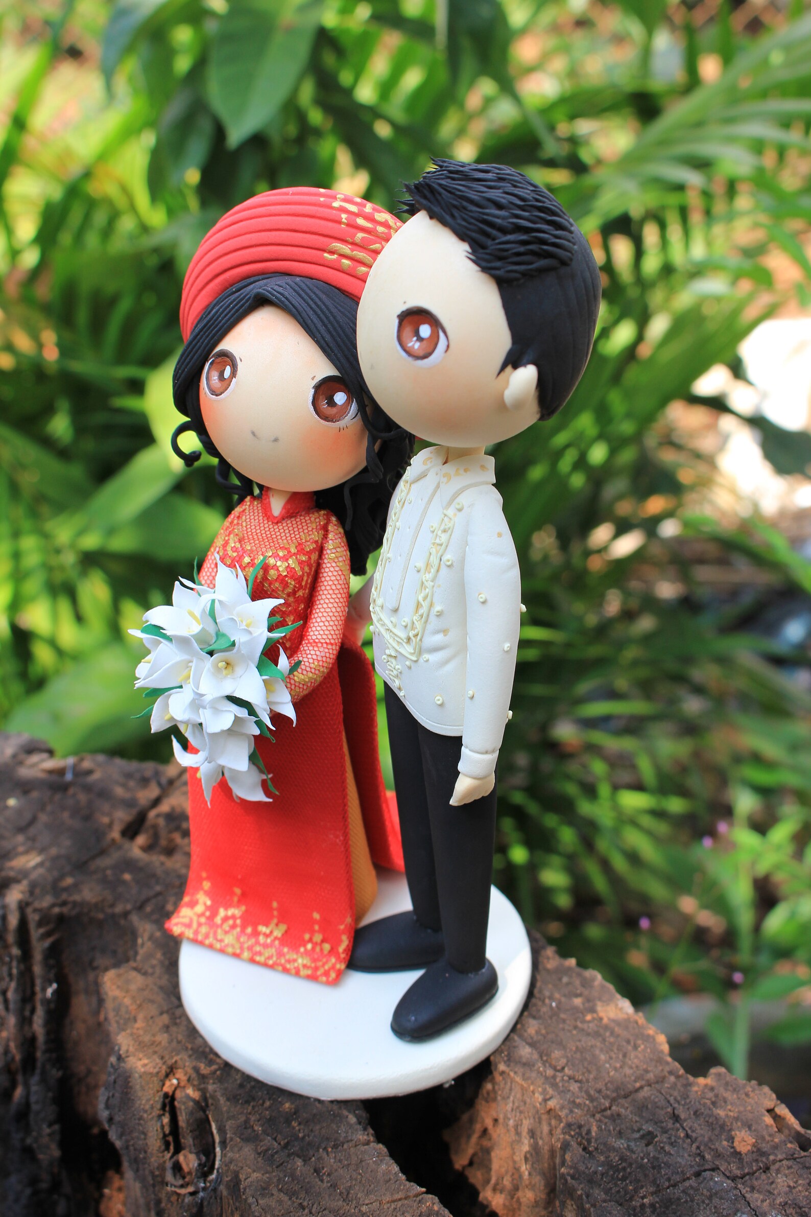 Wedding Cake Topper Vietnam and Philippine Wedding Cake | Etsy