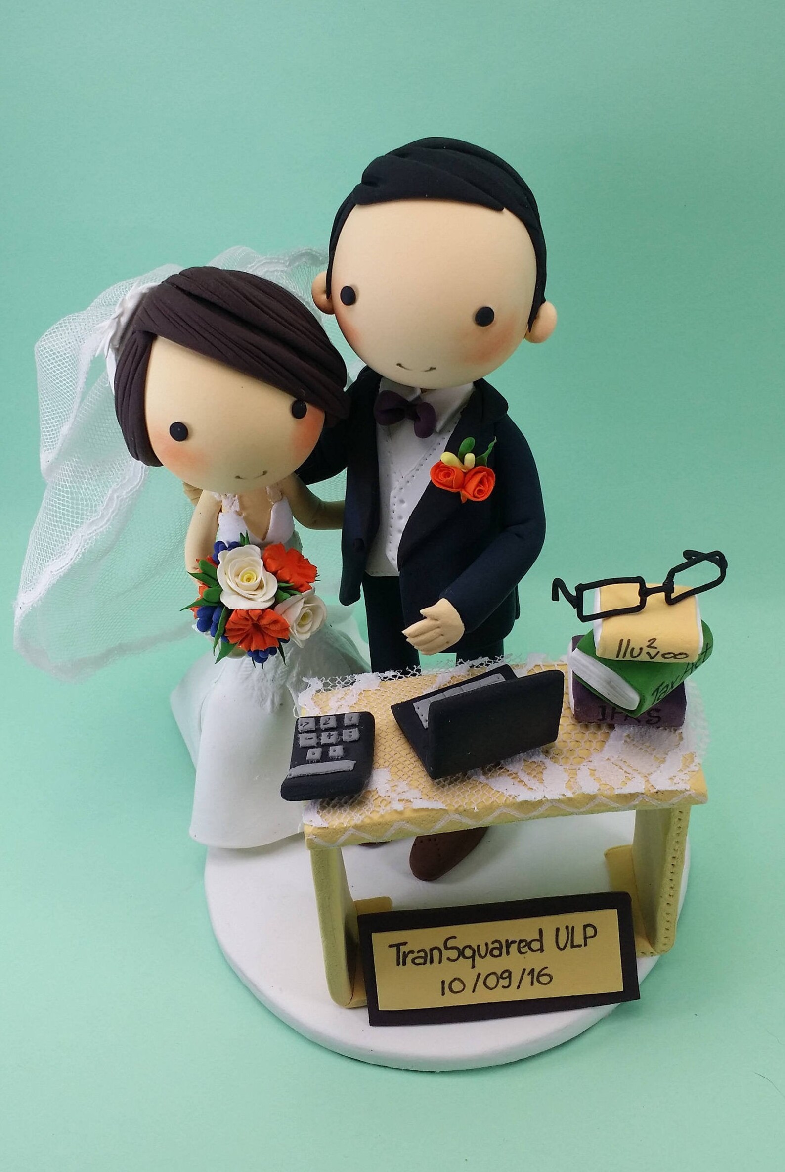 Accountant Wedding Cake Topper Profession Wedding Topper | Etsy