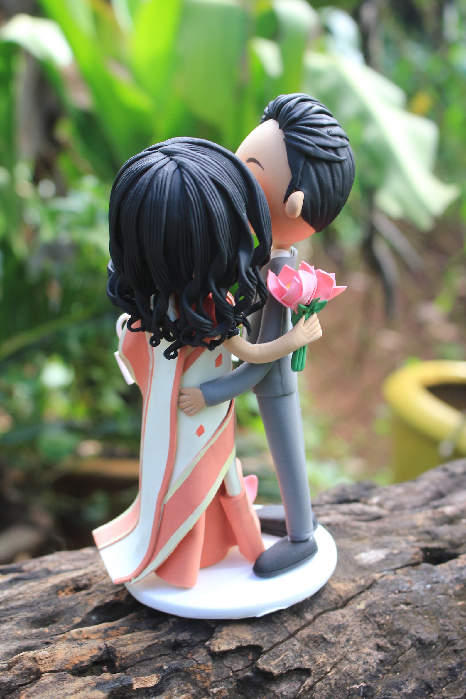 Indian Wedding Cake Topper Indian Traditional Wedding Costume - Etsy