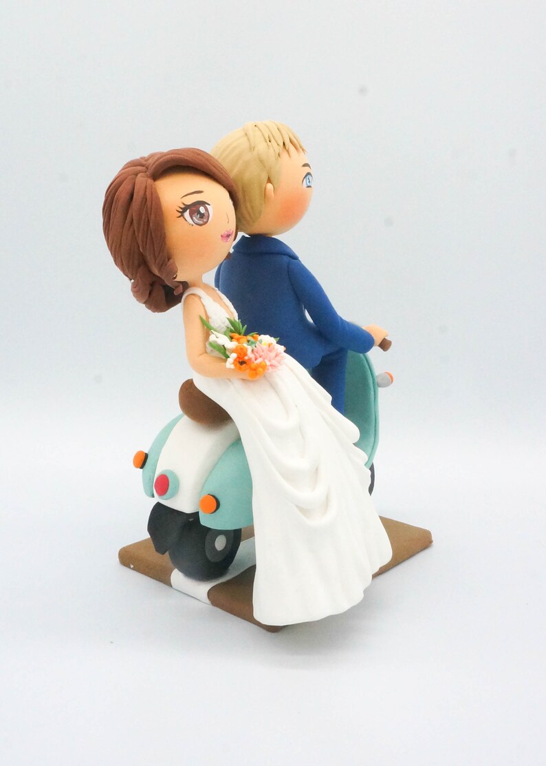 Custom Wedding Cake Topper Vespa Wedding Cake Topper Scooter | Etsy