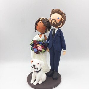 Indian Wedding Cake Topper, Saree Bride & Suit Groom Cake Topper ...
