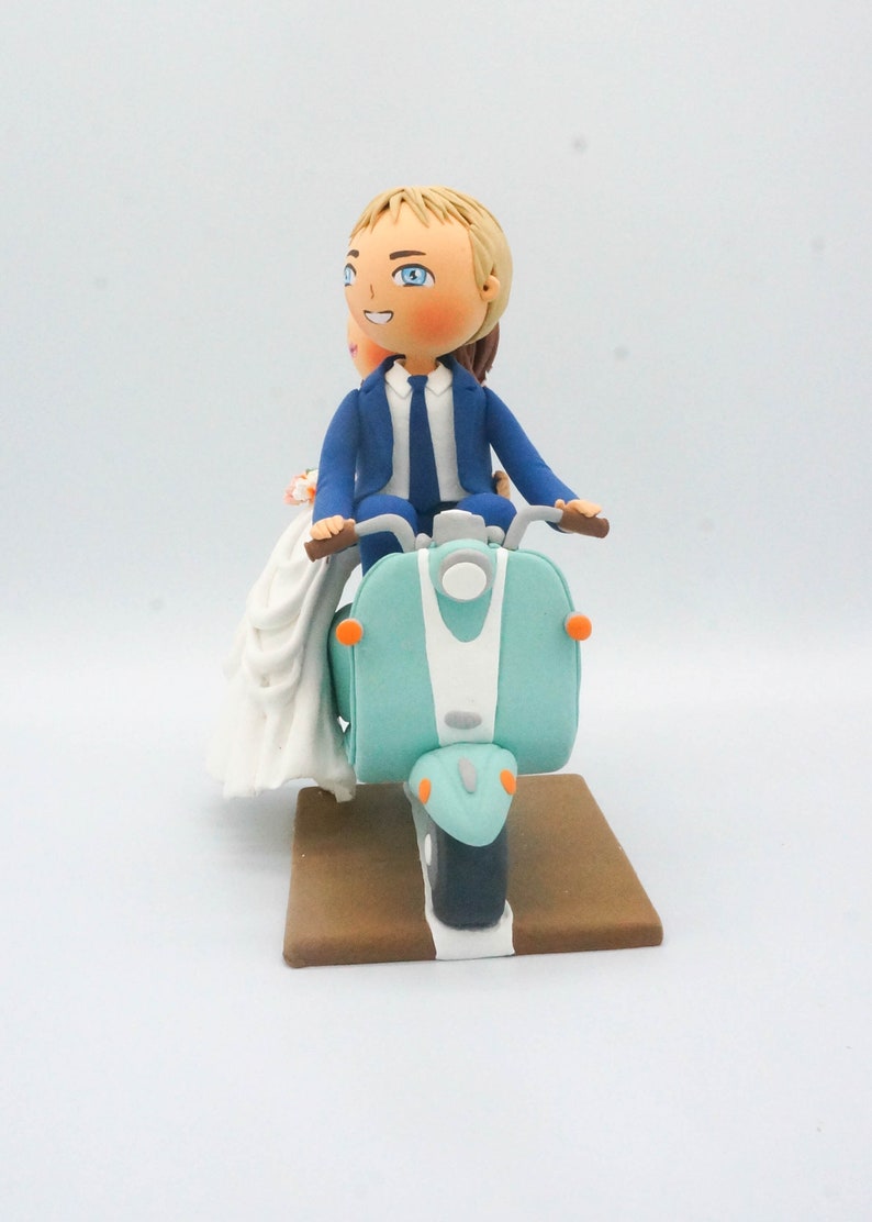 Custom Wedding Cake Topper Vespa Wedding Cake Topper Scooter | Etsy