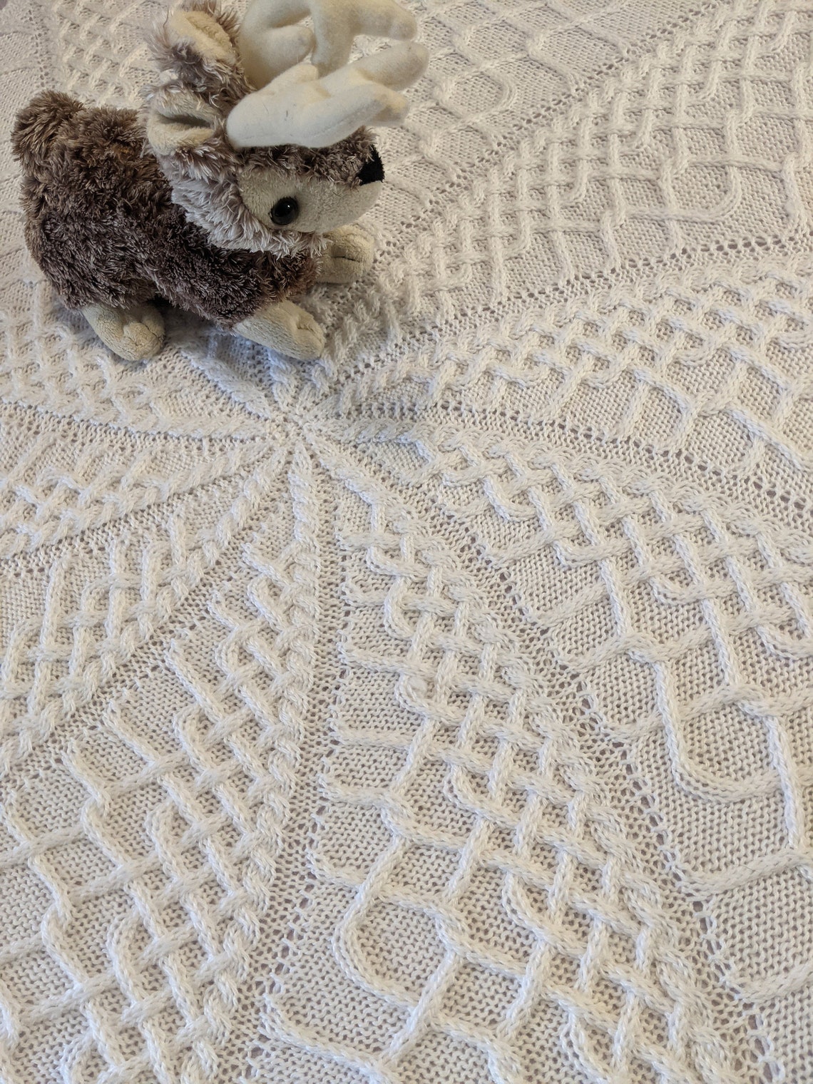 Cable and Swirl Baby Blanket Knitting Pattern - Etsy
