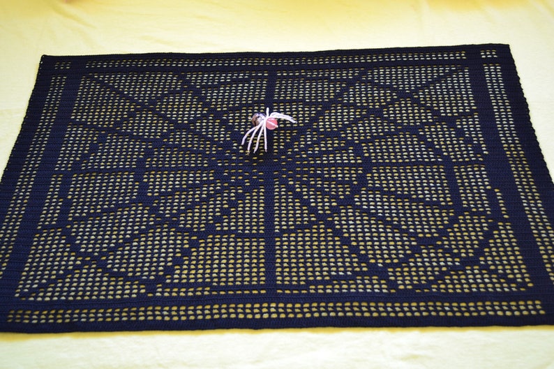 The Busy Spider Doily Filet Crochet Pattern - Etsy Australia