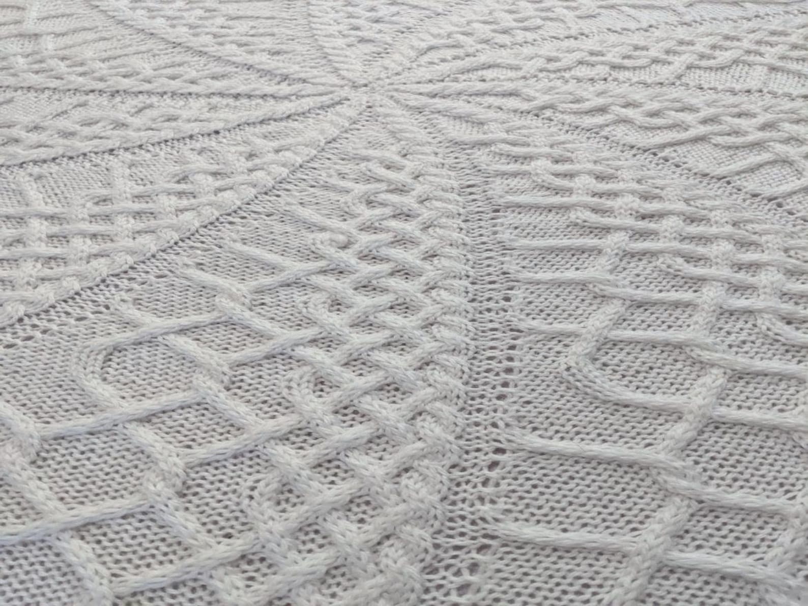 Cable and Swirl Baby Blanket Knitting Pattern - Etsy