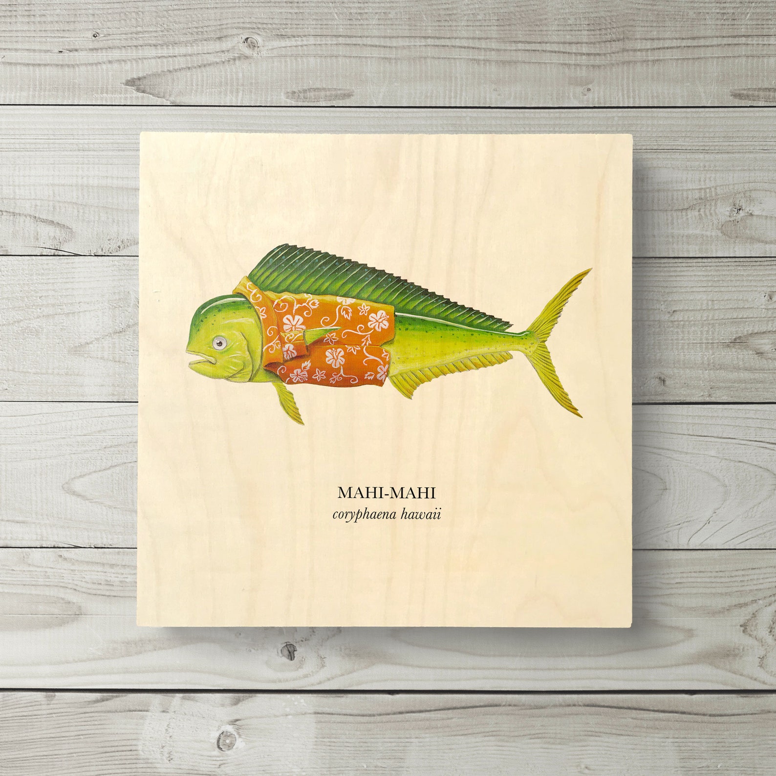 Mahi-mahi coryphaena Hawaii Sign Made in Hawaii | Etsy