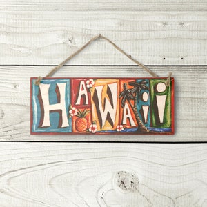 Hawaii Sign - Hawaiian Sign Tropical Beach Decor Hawaii - Etsy