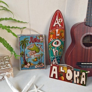 Oahu Sign - Hawaiian Sign Tropical Beach Decor Hawaiian Art - Etsy