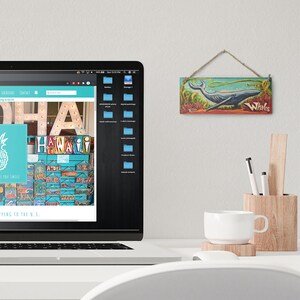 I Heart Whales Sign - Hawaiian Sign Tropical Beach Decor - Etsy