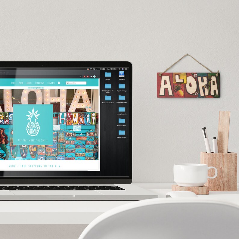 Aloha Sign Hawaiian Sign Tropical Beach Decor Aloha Wall - Etsy