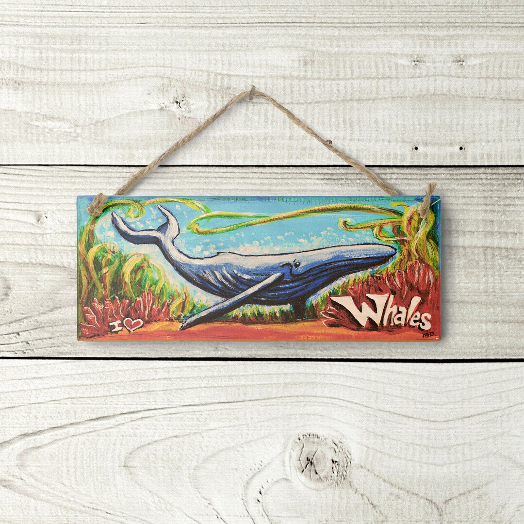 I Heart Whales Sign - Hawaiian Sign Tropical Beach Decor - Etsy
