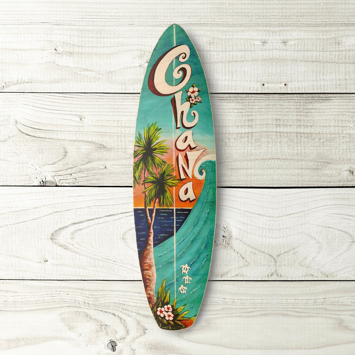 Ohana family Surfboard Hawaii Tropical Beach Decor | Etsy