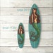 Mermaid Surfboard Beach Tropical Surf Art Hawaii Wall - Etsy