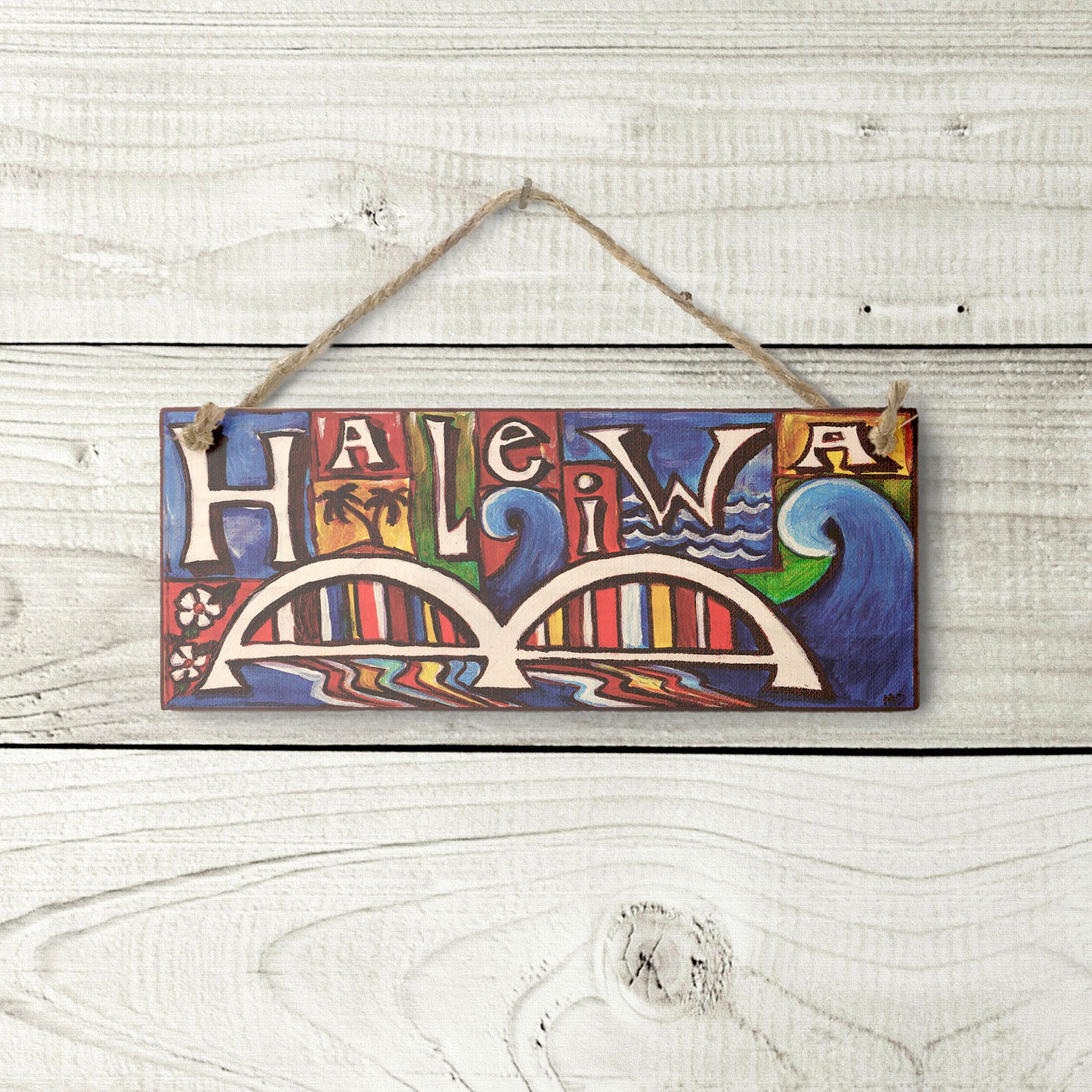 Haleiwa Sign Hawaiian Sign Tropical Beach Decor | Etsy