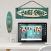 Vintage Surf Shack Sign Hawaii Surf Art Tropical Beach Vintage Wood ...