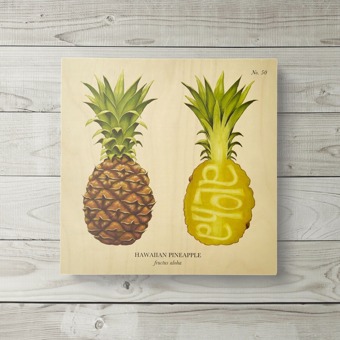 Hawaiian Pineapple Aloha Sign - Made in Hawaii - Etsy