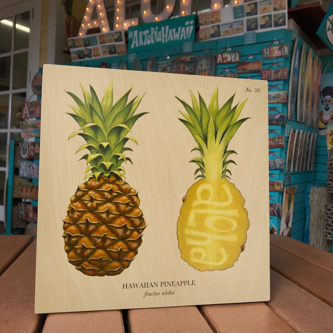 Hawaiian Pineapple Aloha Sign Made in Hawaii | Etsy